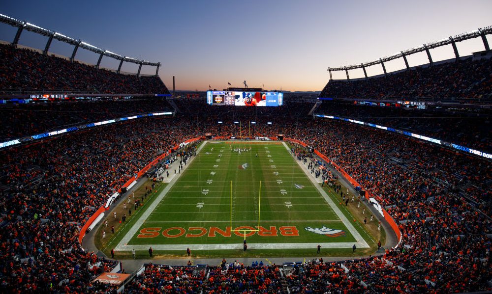 Check out the Broncos renovated home locker room at Empower Field