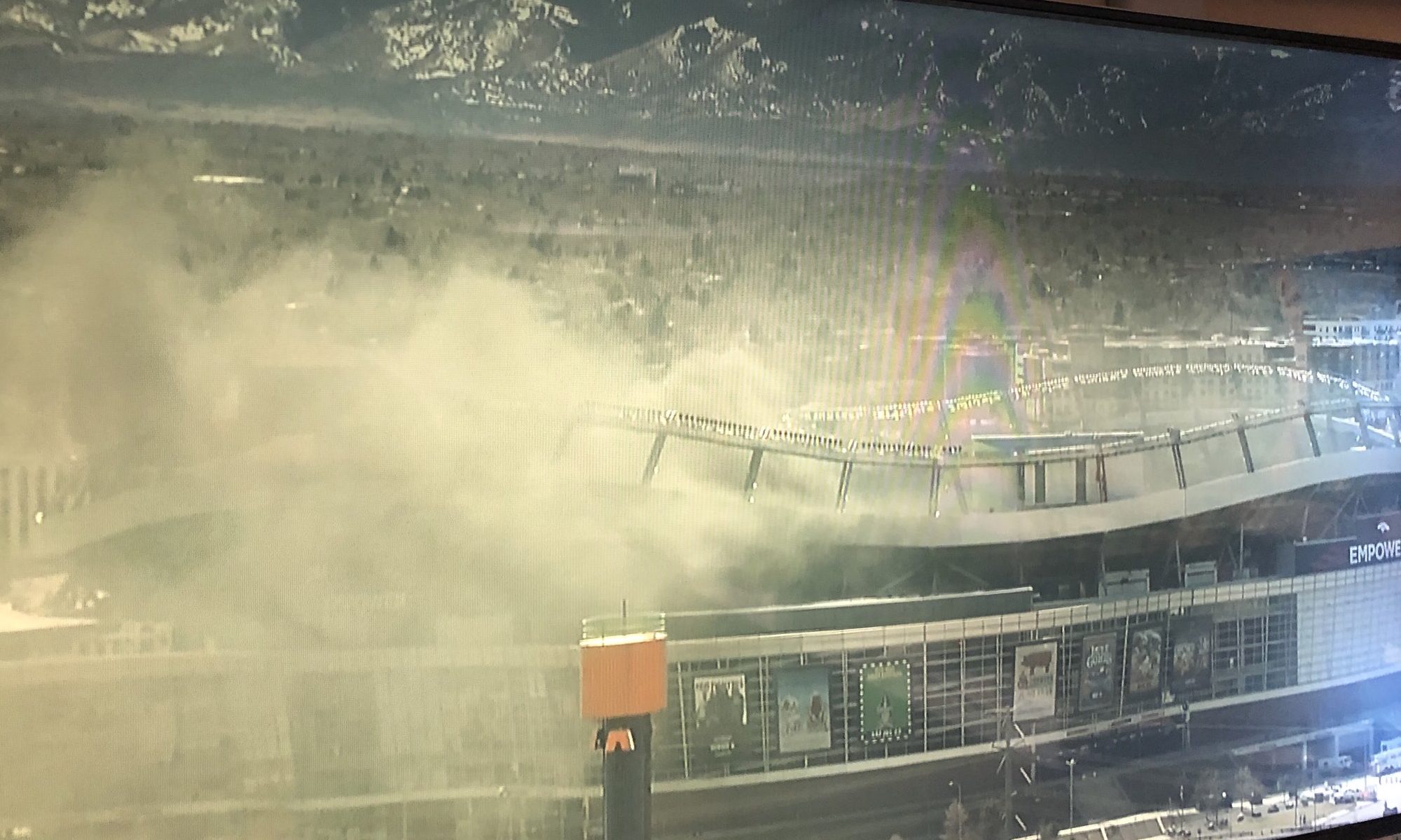 Fire burns seats inside of Empower Field at Mile High – Denver Sports