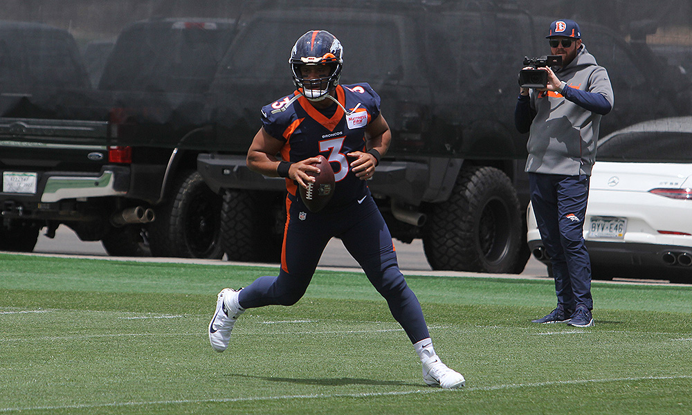 Broncos OTA report: Early INT sets tone for defense -- and Russell Wilson