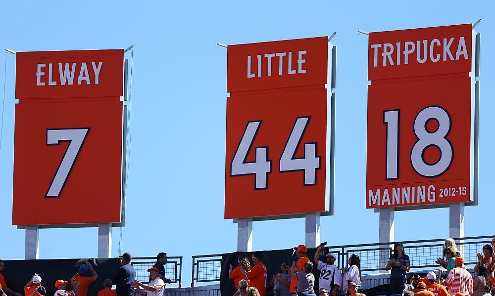 We may have our first look at Broncos new sign for retired numbers